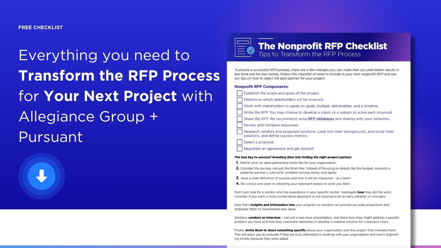 How to Write an RFP for Nonprofits: All the Steps + 9 Tips - Allegiance ...