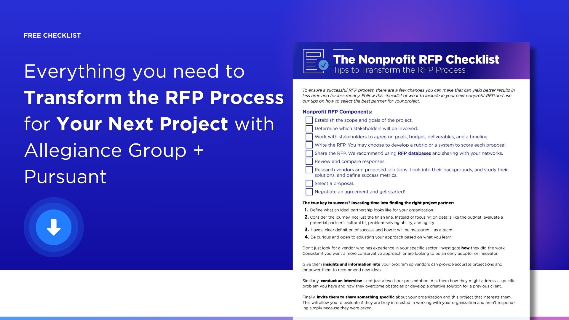How to Write an RFP for Nonprofits: All the Steps + 9 Tips - Allegiance Group
