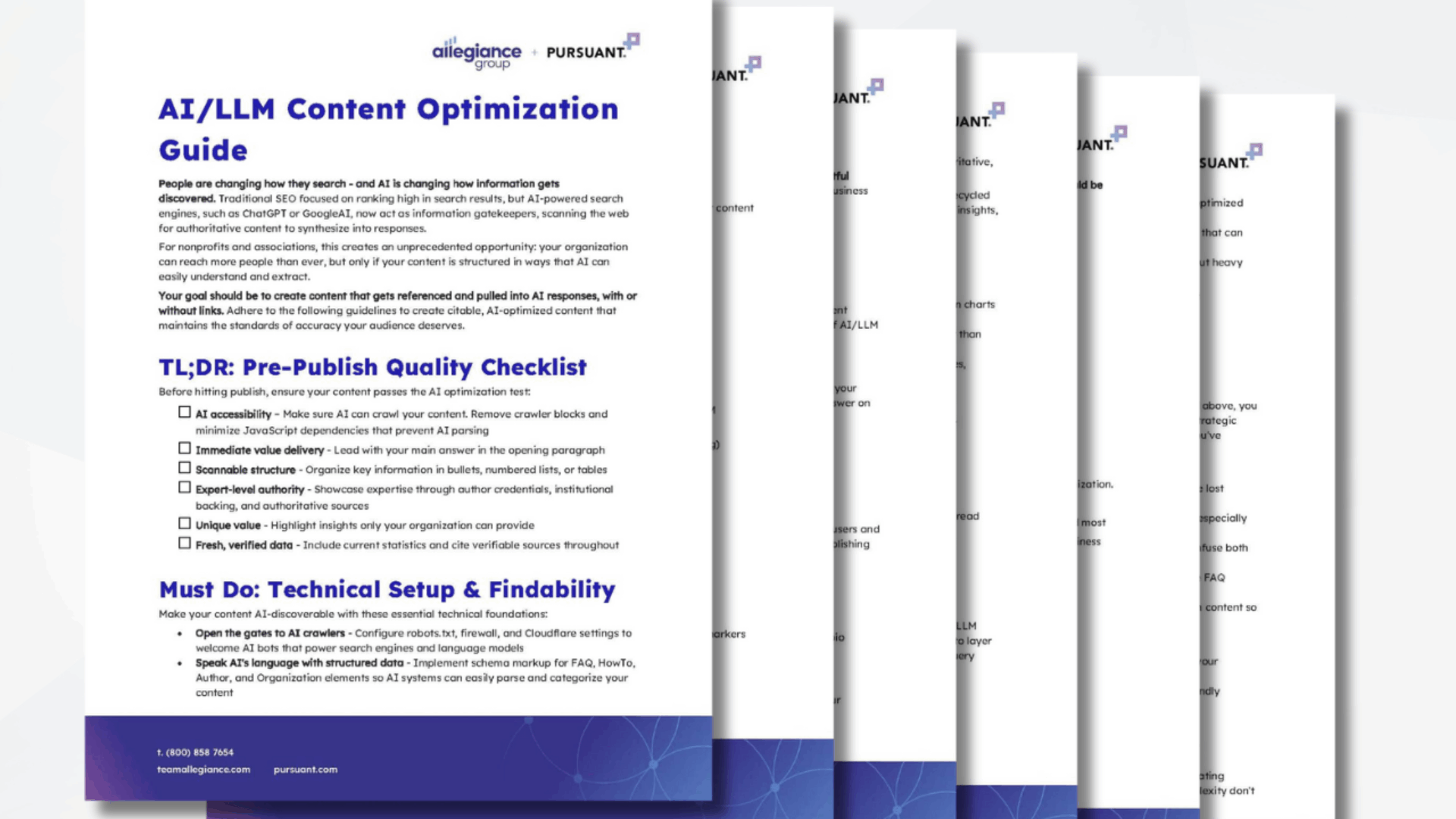 AI & LLM Content Optimization Guide - Allegiance Group + Pursuant